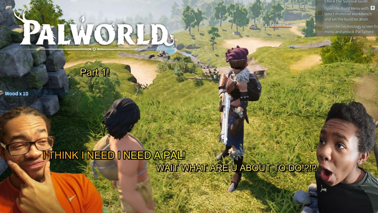 I CAPTURED A FREAKING HUMAN!?!! (Palworld) Part 1! - YouTube