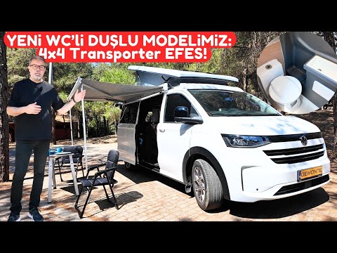 YENİ WC'Lİ DUŞLU  KARAVAN MODELİMİZ 4x4 TRANSPORTER EFES! BU ARACI GÖRMEDEN KARAR VERMEYİN!