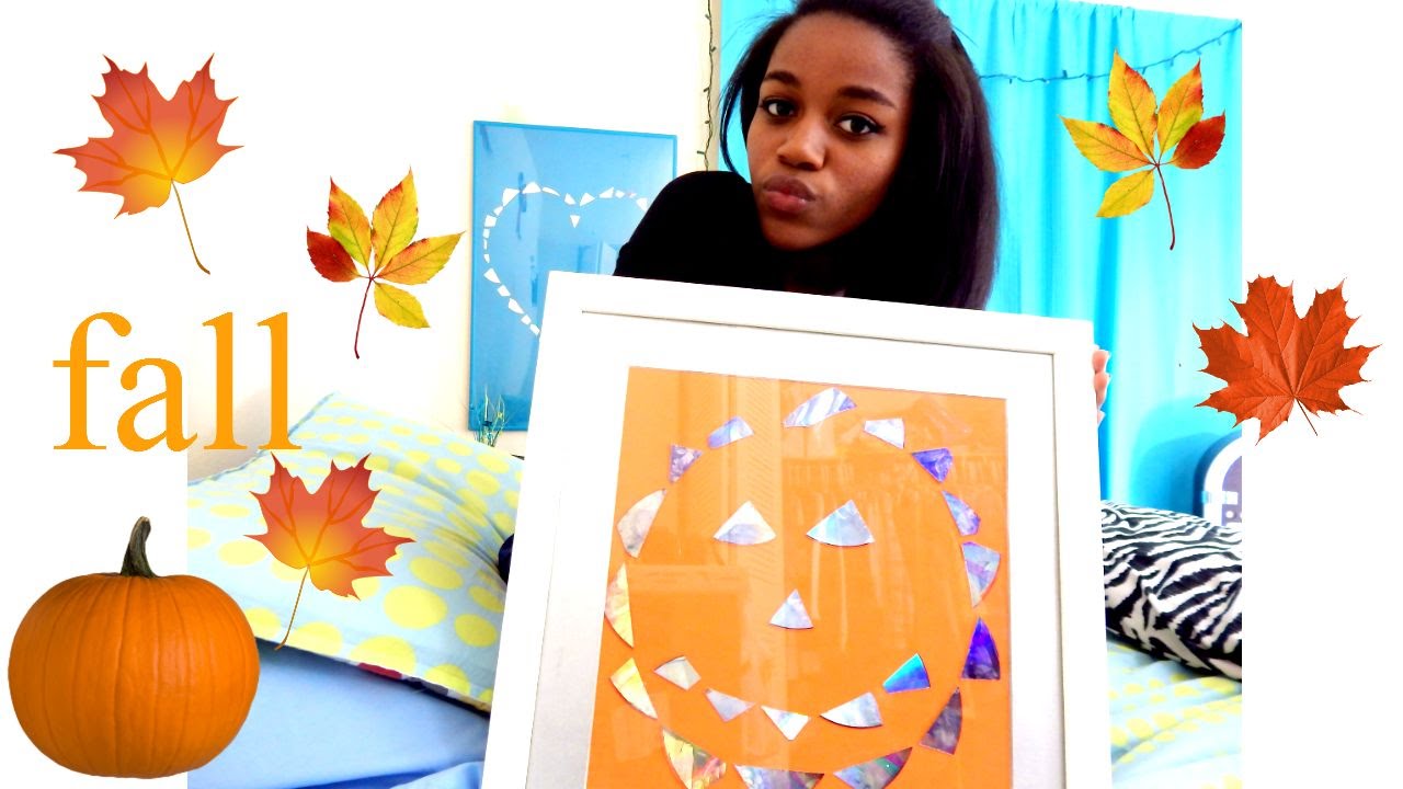DIY: FALL PUMPKIN PICTURE FRAME - YouTube