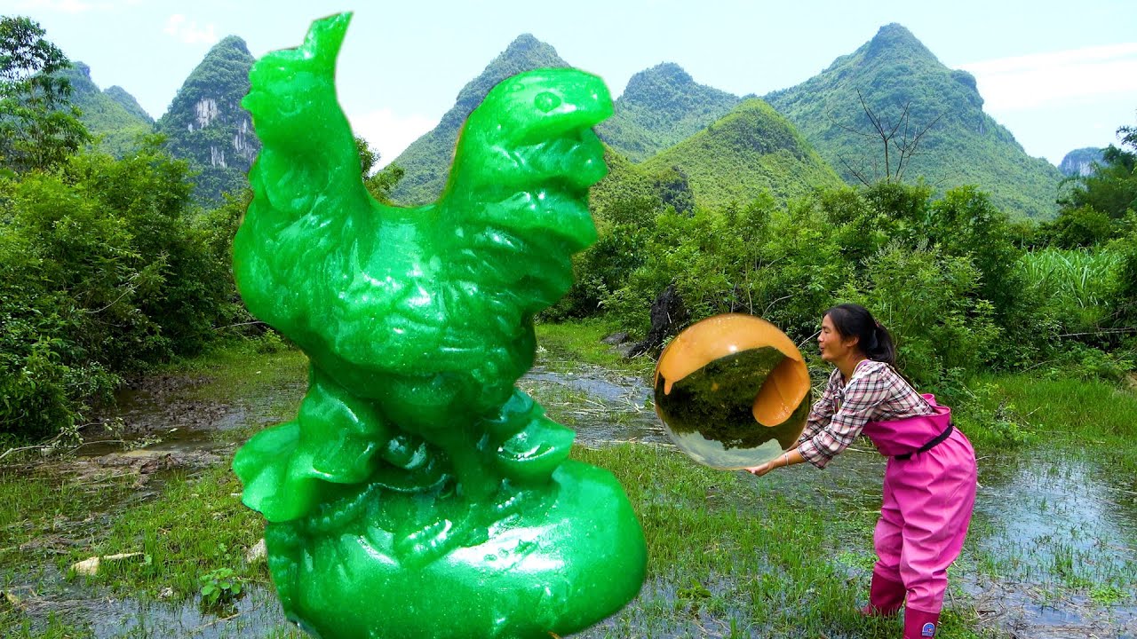 This jade chicken is really beautiful, the beautiful woman's mouth is ...