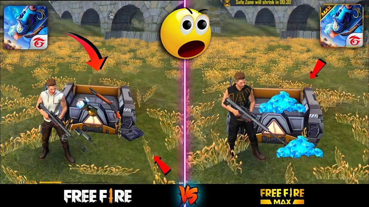 FREE FIRE MAX VS FREE FIRE EFFECT | GARENA FREE FIRE MAX - YouTube
