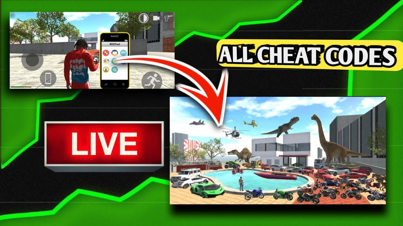 Indian Bikes Driving 3D||All Cheat Codes||Live - YouTube