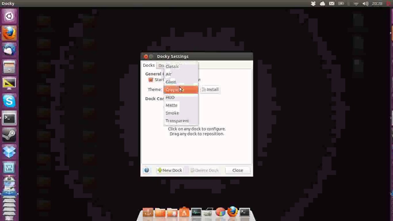 install MAC OS style doc in Ubuntu 13.04 - YouTube