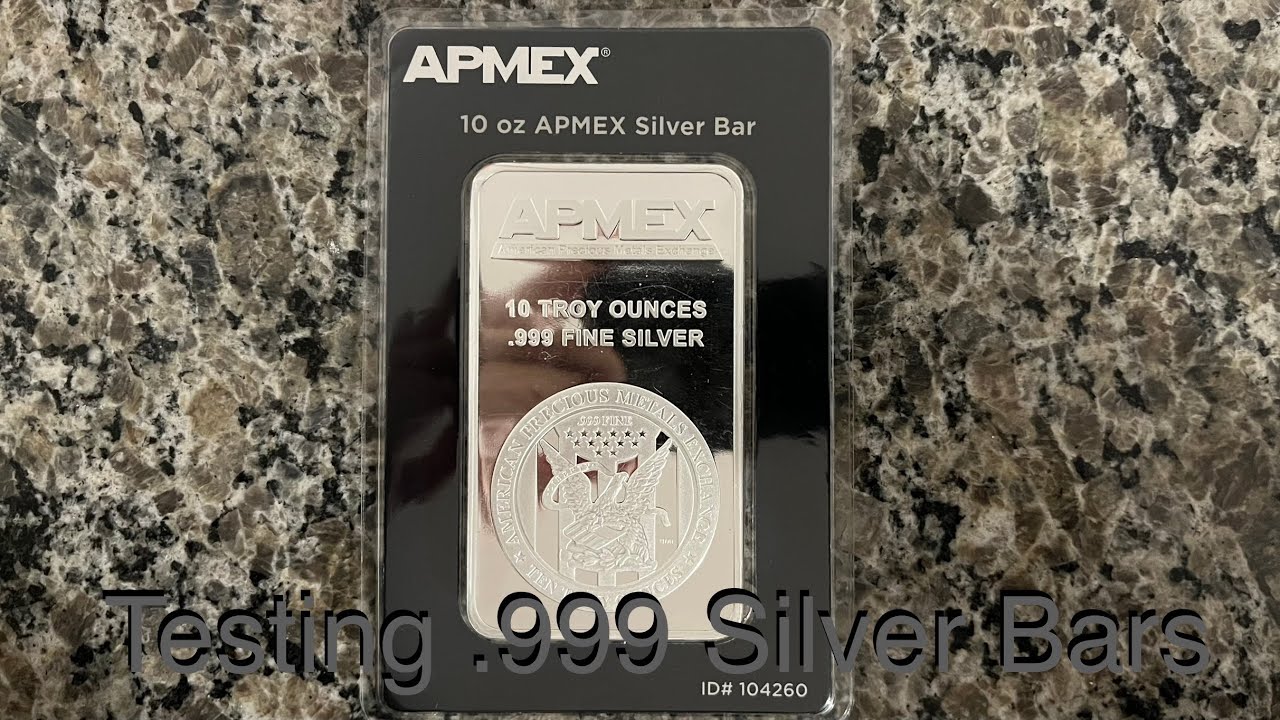 Testing a APMEX 10 oz Silver Bar - YouTube