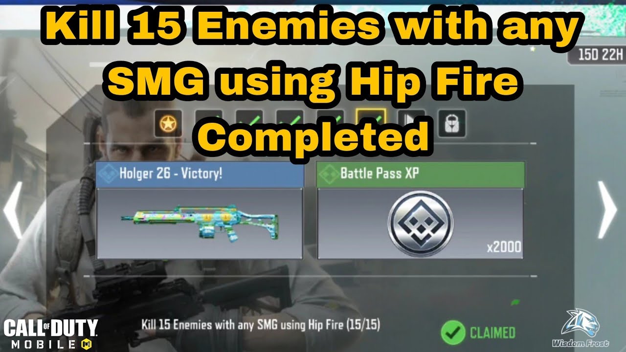 How to Kill 15 Enemies with any SMG using Hip Fire | Holger 26-Victory ...