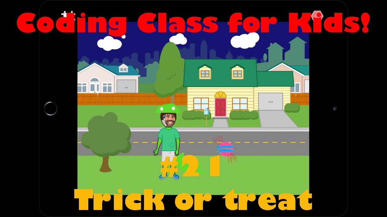 Coding class for kids #21: Trick or Treat at Halloween!!! - YouTube