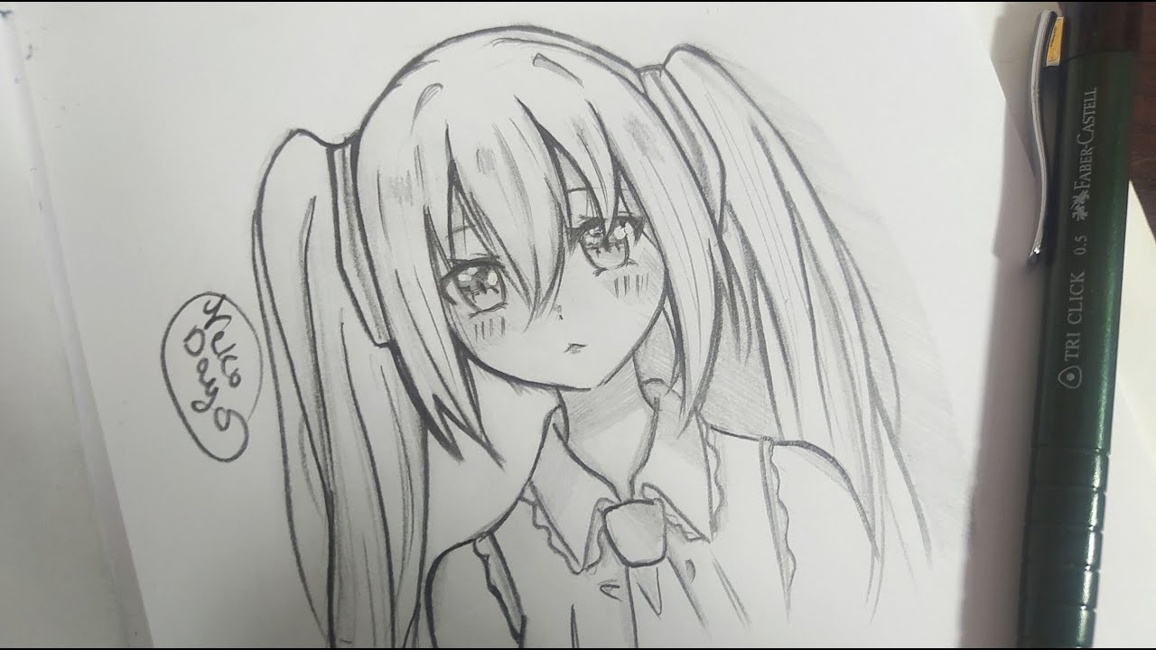 Hatsune Miku Drawing Markcrilley