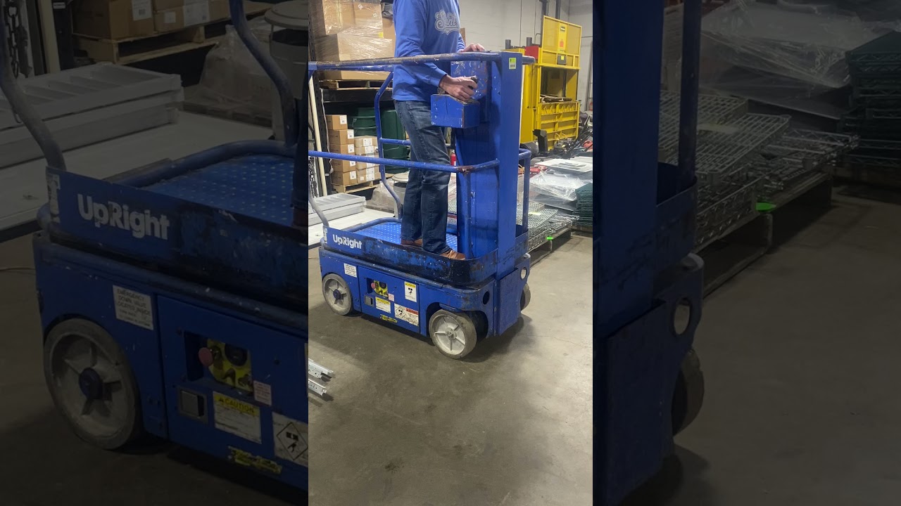 Lot 6 UpRight Manlift - YouTube