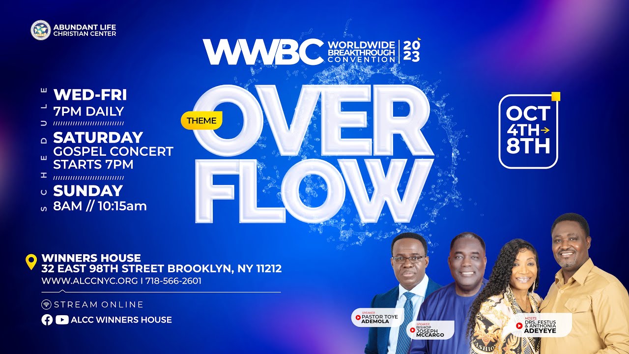 2023 Worldwide Breakthrough Convention // Overflow // October 4-8 - YouTube