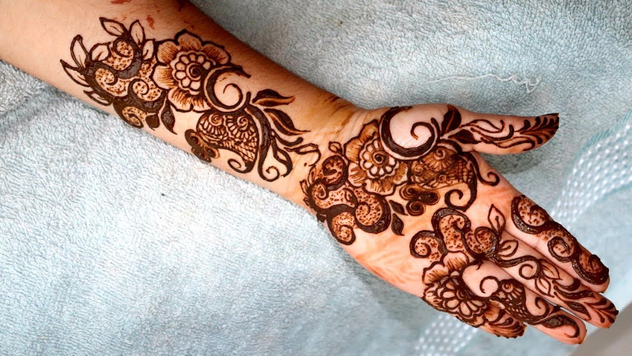 New style mehendi art - YouTube