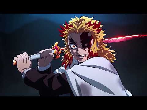 Rengoku Death || Rengoku vs Akaza [4K 60FPS] DemonSlayer - Mugen Train