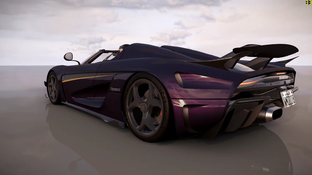 Koenigsegg Regera wing animation - YouTube