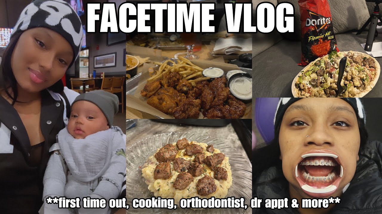 FACETIME VLOG! *going out to eat, dr appt, cooking & more* | Semaj ...