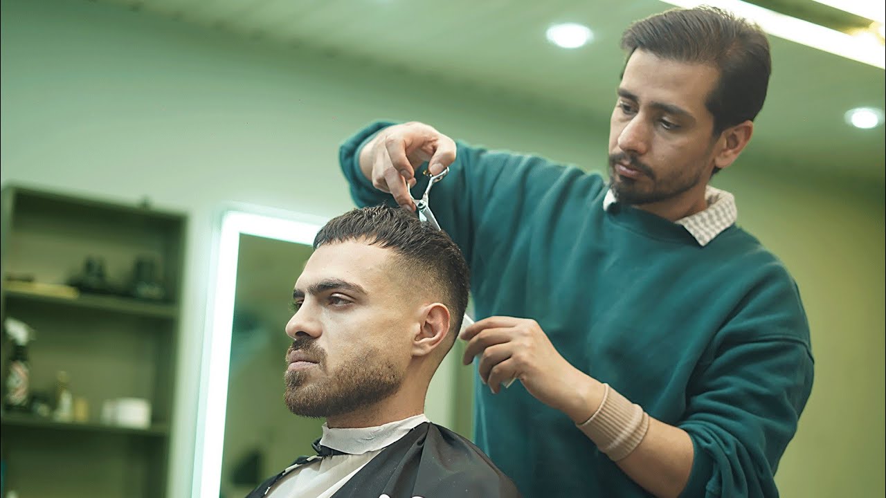 💈| ASMR BARBER | French Crop Haircut with PROFESSIONAL skin fade👌 ...