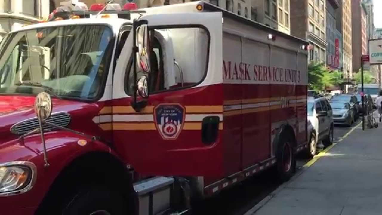 MINI WALK AROUND OF BRAND NEW FDNY MASK SERVICES UNIT 3 WHILE IT ...