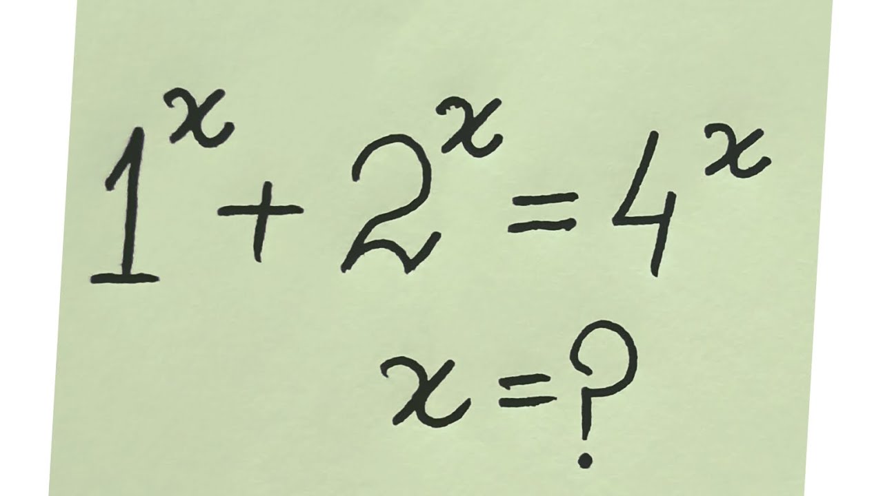 Olympiad Mathematics - Exponential Problem l find x! - YouTube
