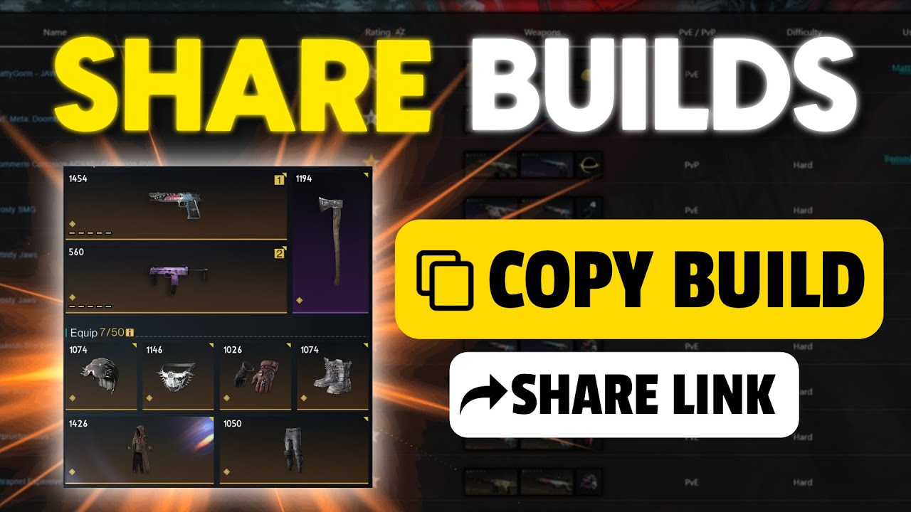 Once Human: EASILY SHARE BUILDS & LOADOUTS WITH EVERYONE! - YouTube