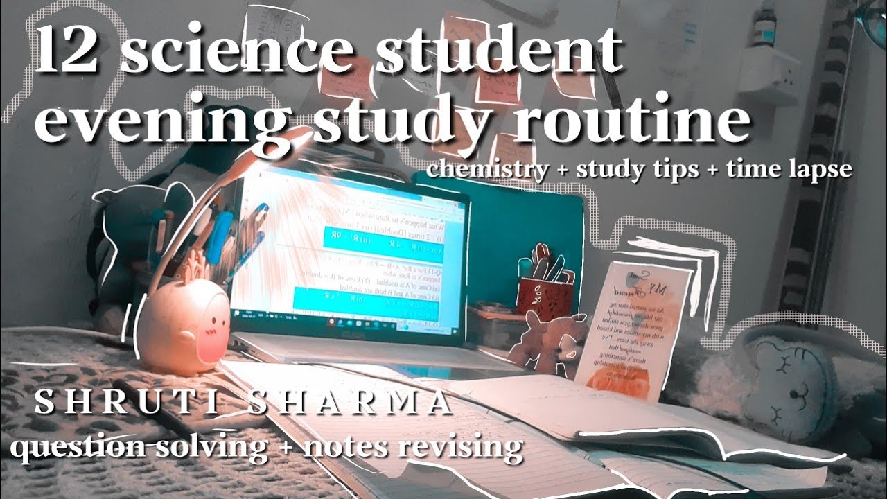 🌃 Evening study routine| class 12th NEET aspirant| chemistry 🧪study+ ...