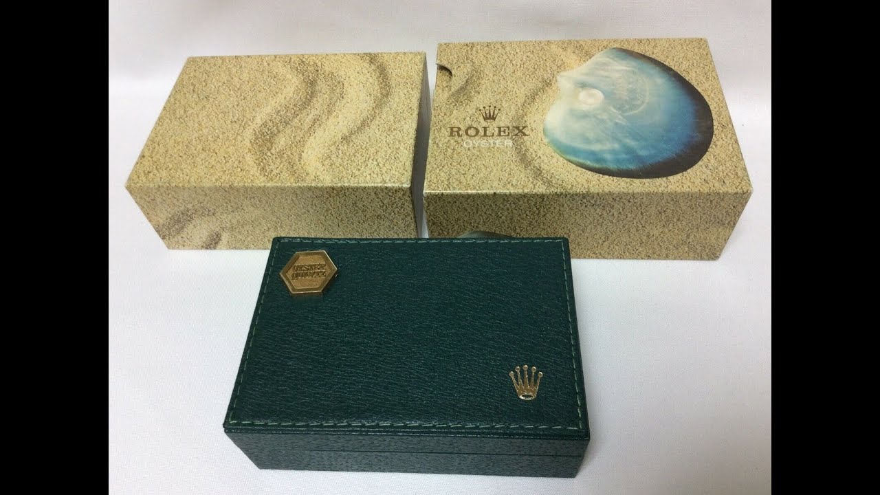 ROLEX SHELL OYSTER QUARTZ WATCH BOX MONTRES ROLEX SA GENEVE SUISSE 68. ...