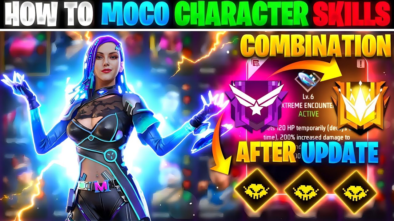 HOW TO MOCO CHARACTER SKILLS COMBINATION 2023 | BR RANK BEST CHARACTER ...