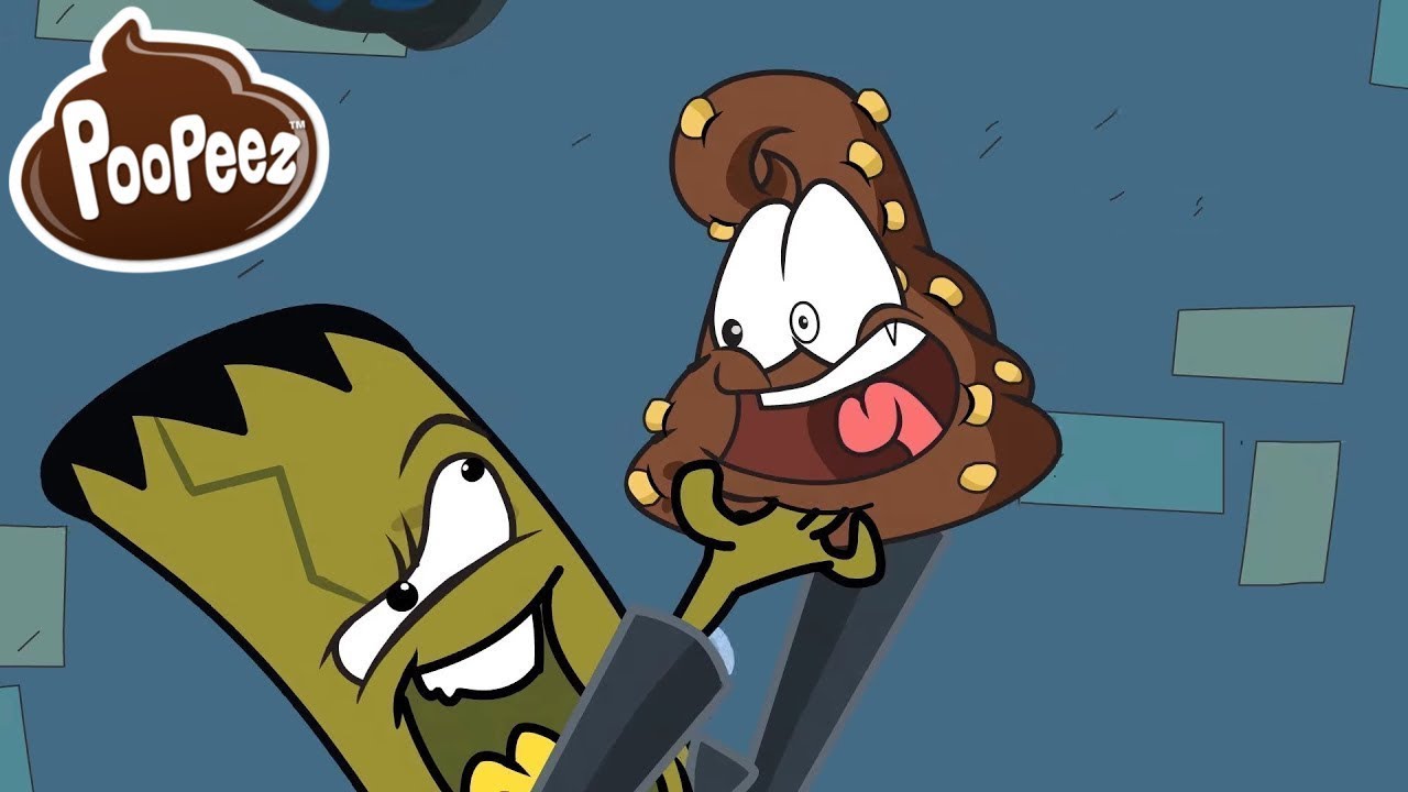 Poopeez 💩 Cartoon -- Dr. Fartenstein Makes Franken Poo - YouTube
