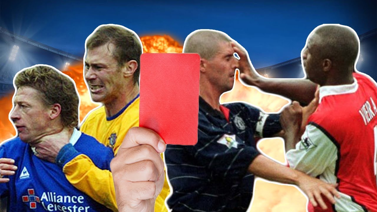 5 Most Sent Off Players In Premier League History - YouTube