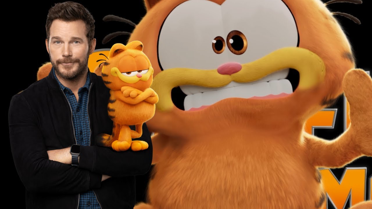 Chris Pratt and Garfield's hilarious OUTDOOR Adventure? - YouTube