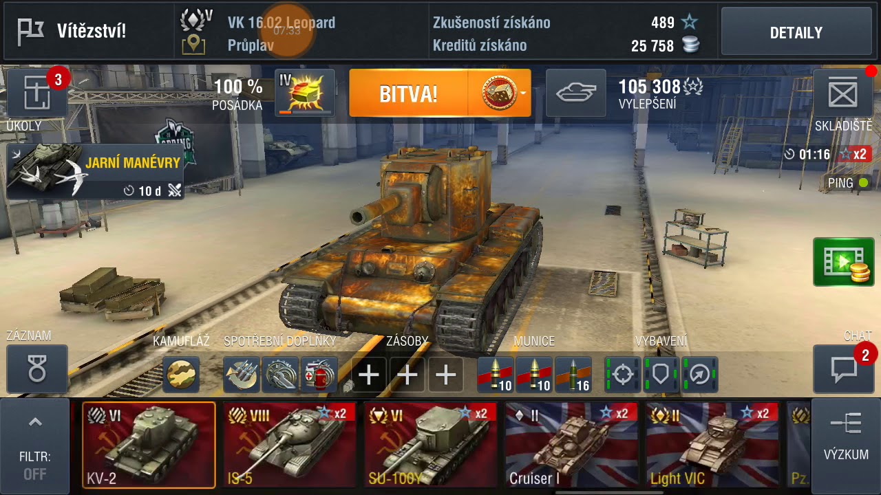 WoTBlitz - Tři online hry s různými tanky - YouTube
