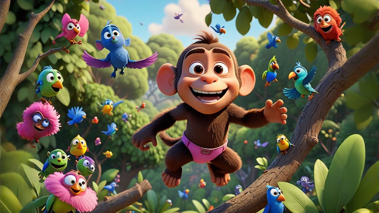 The Monkey Who Wore a Tutu 🐒👗 | Fun Story for Kids | Learn Clothing ...
