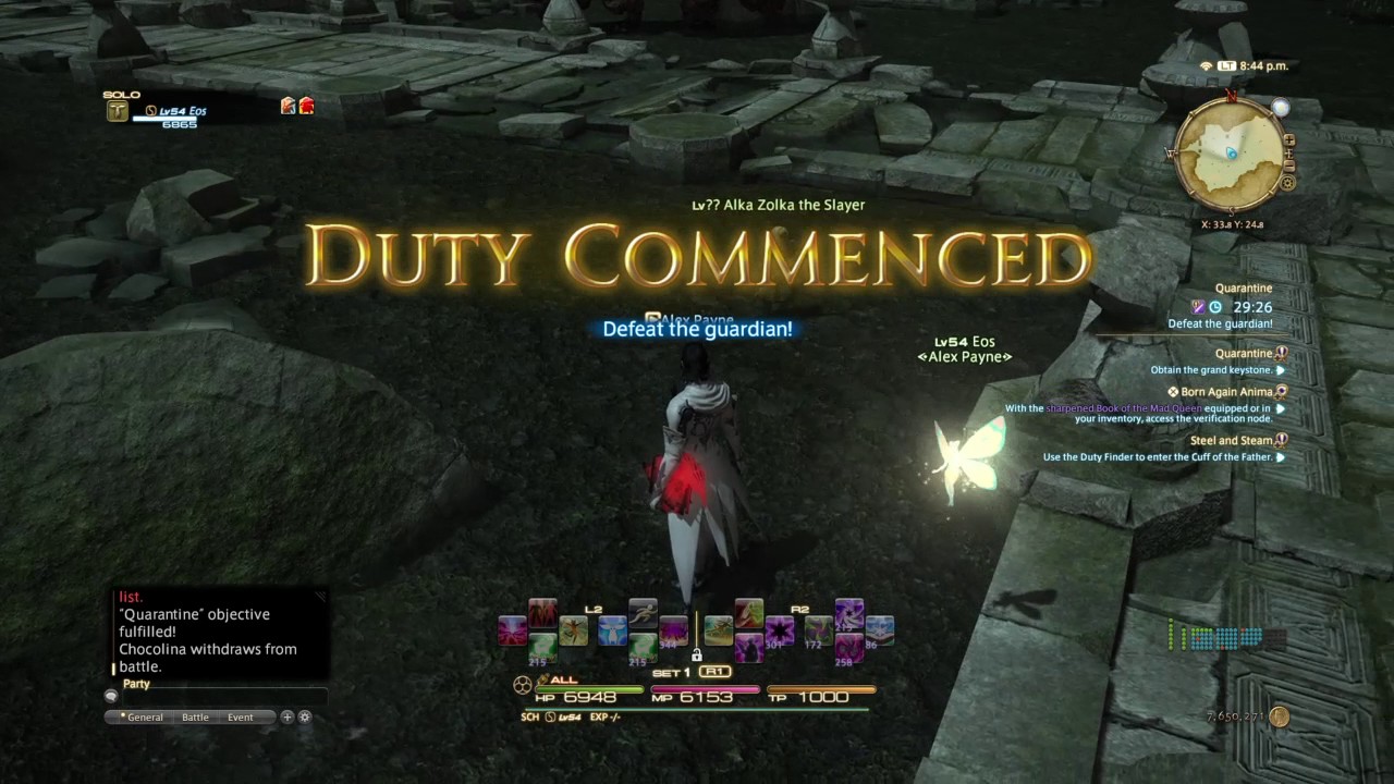 Final Fantasy XIV Level 52 Scholar Quest - YouTube