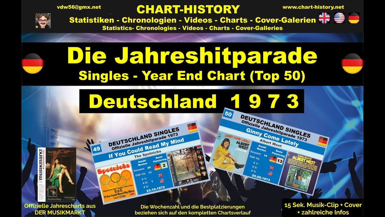 Year-End-Chart Singles Deutschland 1973 - YouTube