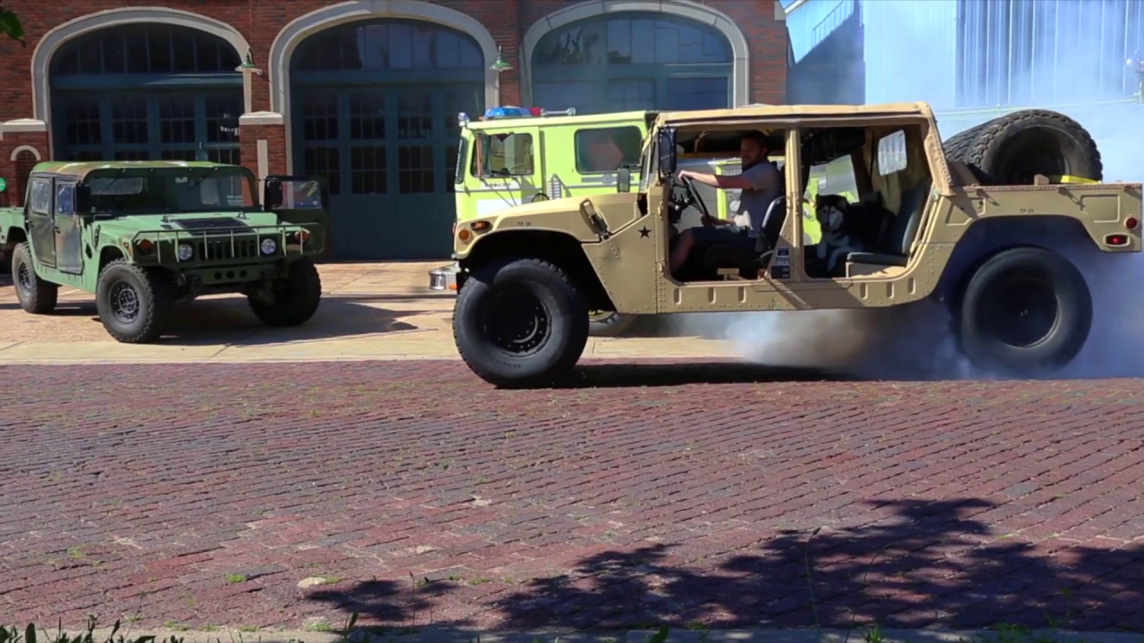 Hmwwv Burnout M998 Humvee - YouTube