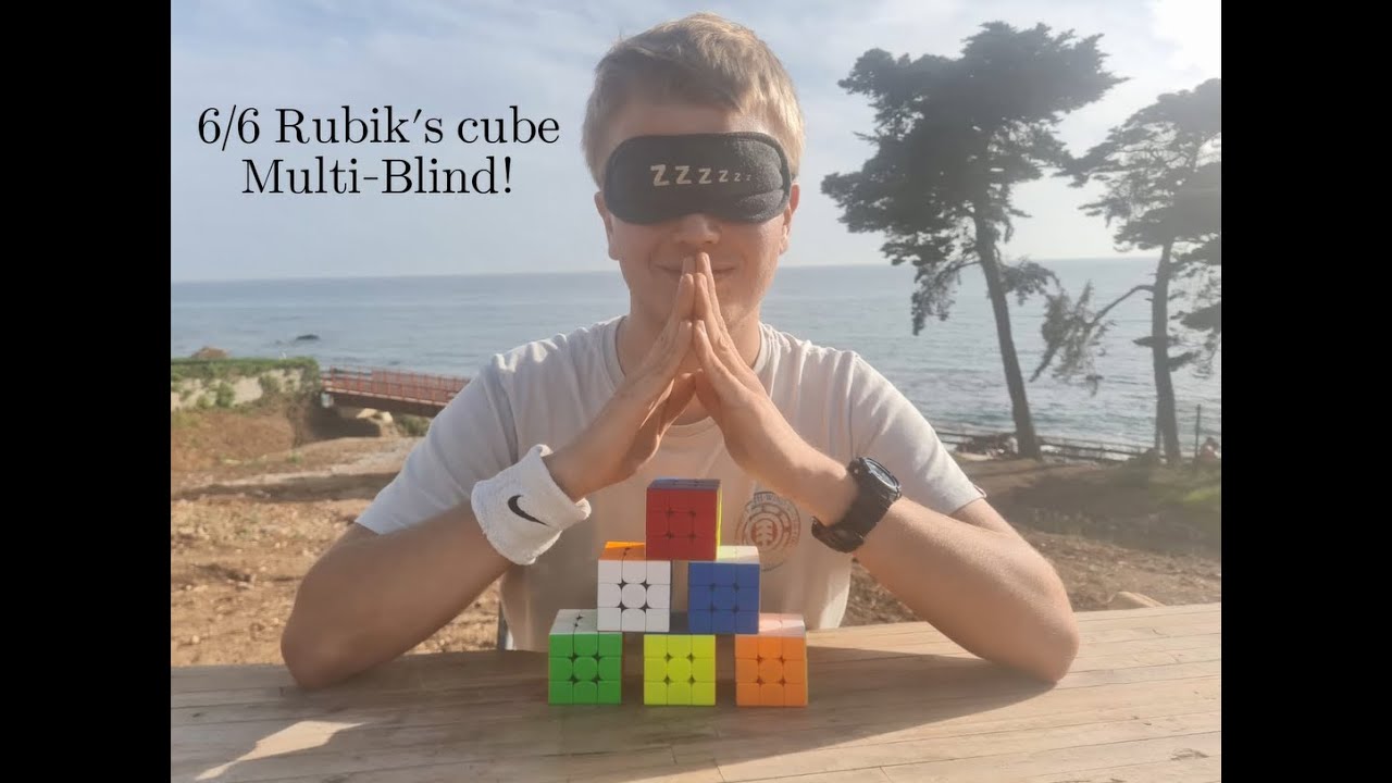 6/6 Rubik's cube Multi-Blind! - YouTube
