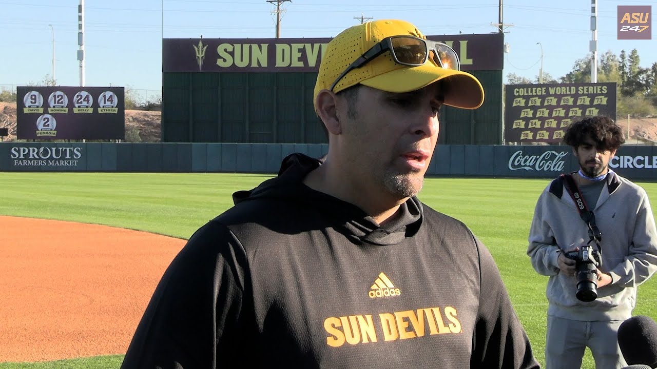 ASU pitching coach Sam Peraza at Media Day (1/27/2023) - YouTube