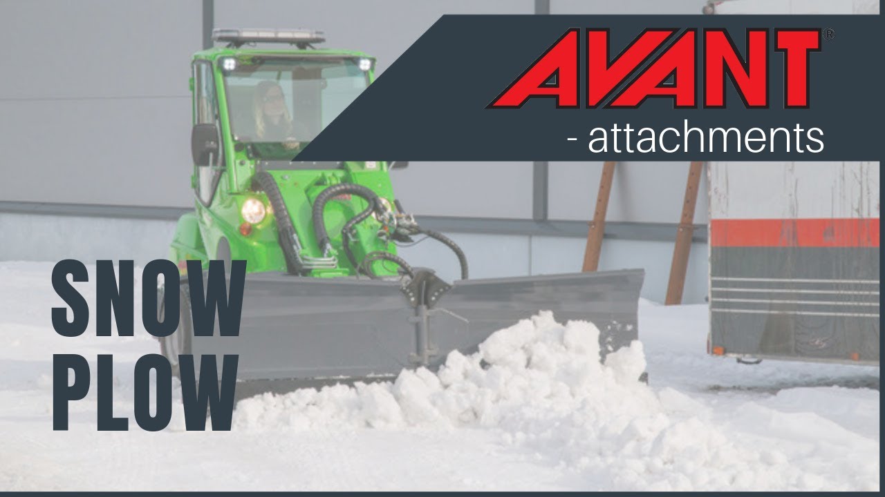 Avant attachments: Snow Plow - YouTube