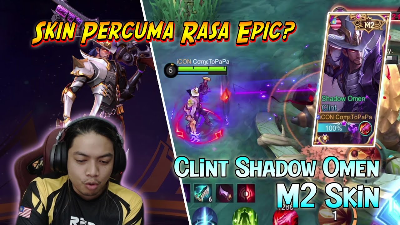 CLINT M2 SKIN REVIEW! AUTO HILANG FOKUS MELIHAT SKIN GEMPAK INI ...
