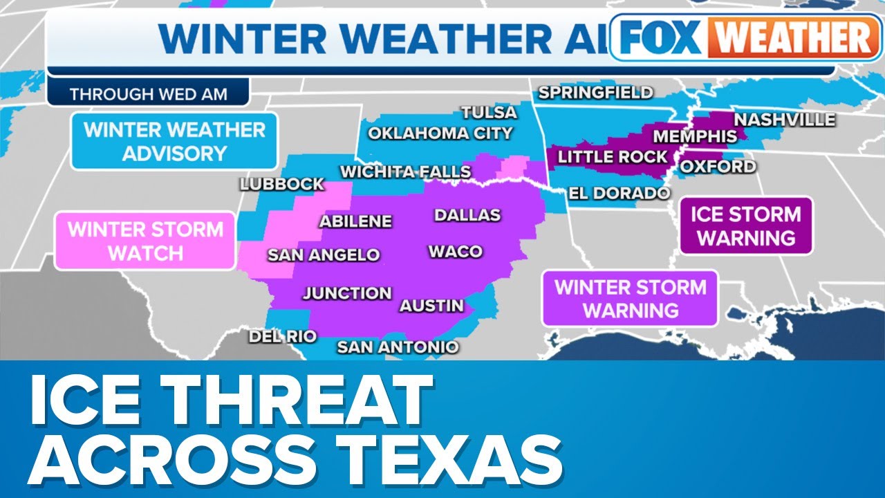 Disruptive Ice Storm Expected To Be Stronger, Icier On Tuesday Across ...