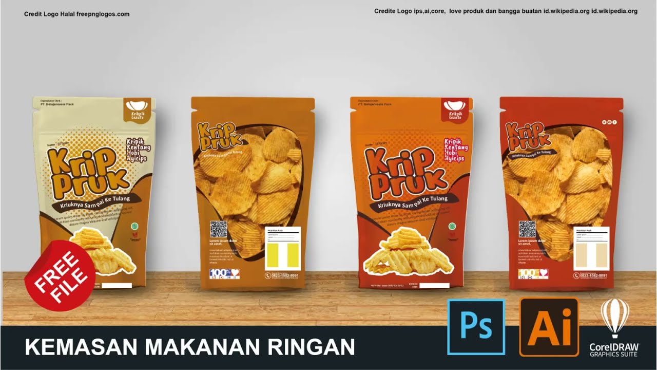 Free File : Download Desain Kemasan Makanan CoreldDraw Dan Photoshop ...