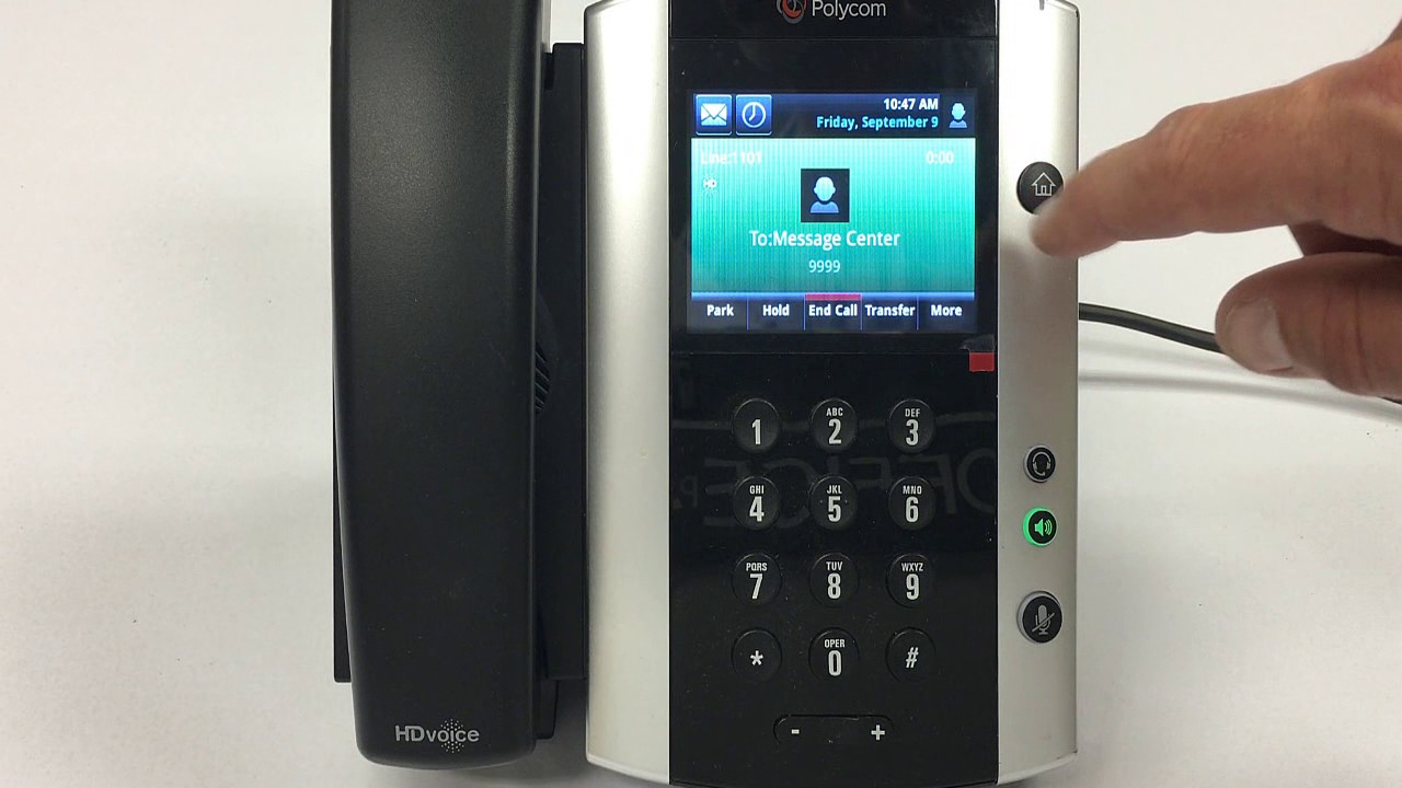 Polycom VVX: Change Voicemail Greetings on VVX 500 & VVX 600 Series ...