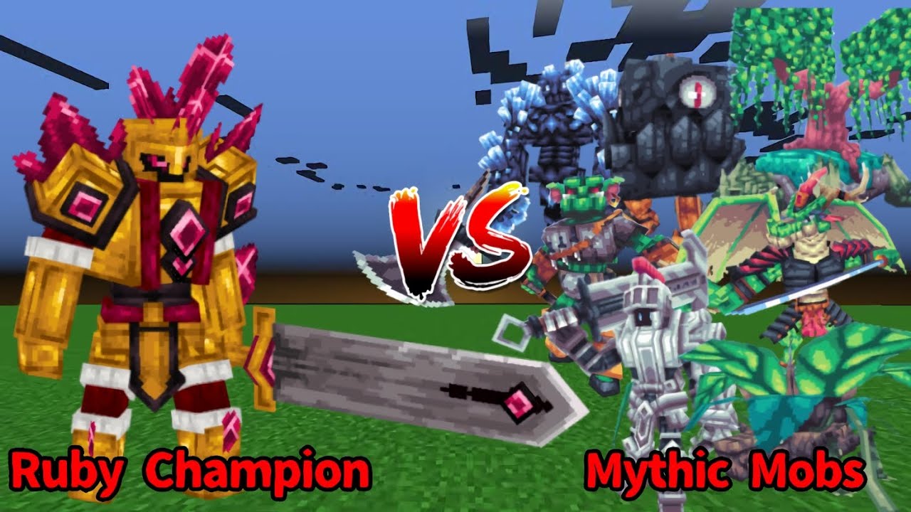 Ruby Champion vs Mythic Mobs | Minecraft Mob Battle - YouTube
