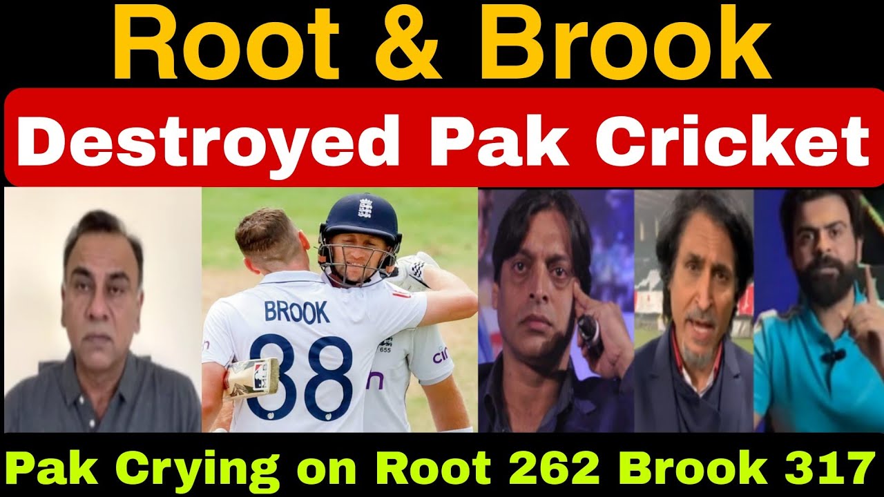 Pak Media Crying on Root & Brook Destroyed Pakistan Cricket/ Pak Vs Eng ...