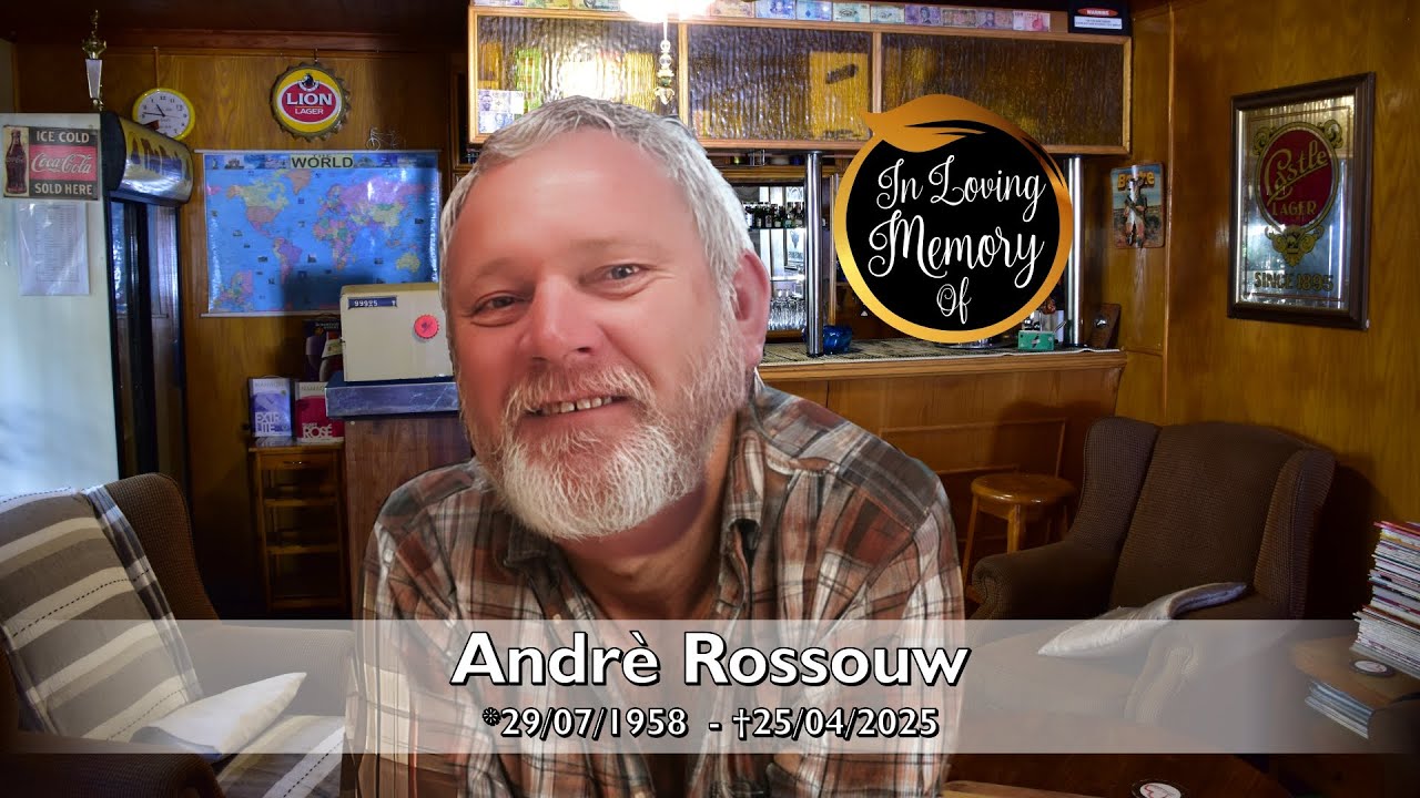 Live Memorial Service of the Late Andrè Rossouw - YouTube