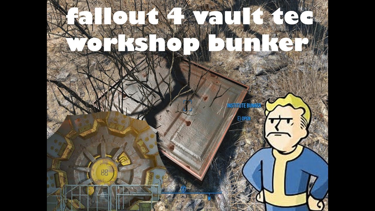 fallout 4 vault tec workshop hidden bunker - YouTube