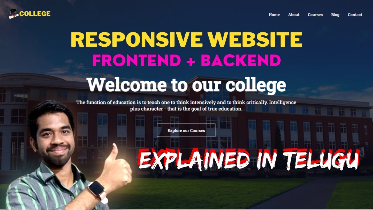 Hurray Finally Showing You a Responsive Website In Telugu ...