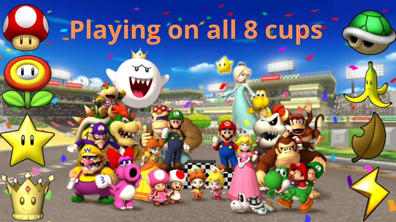 Playing On all 8 cups - Mario Kart Wii™ Livestream Session #7 - YouTube