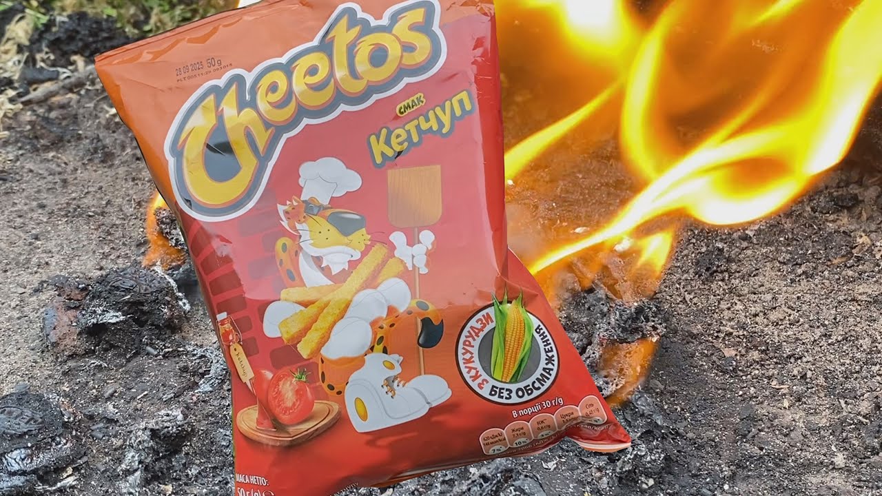 Will Cheetos Snacks Burn? - YouTube
