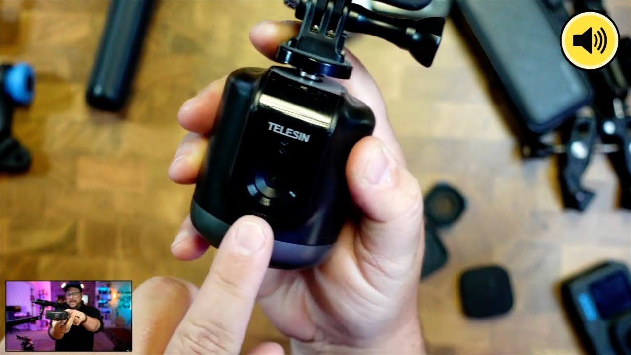 Auto Tracking Holder Mount, TELESIN 360 Smart Face Following Moving ...