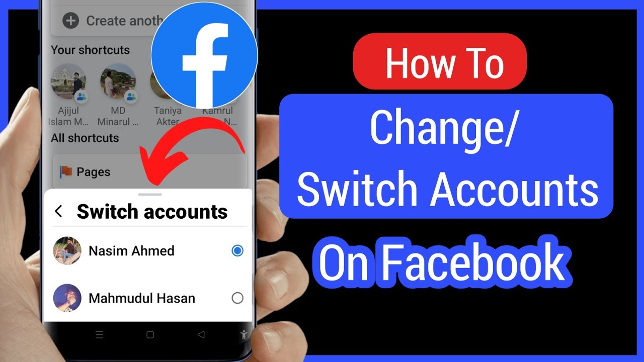 How to Change/Switch Accounts On Facebook (New Update) | Change/Switch ...