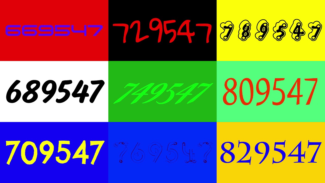 Numbers 660000 to 840000 - YouTube