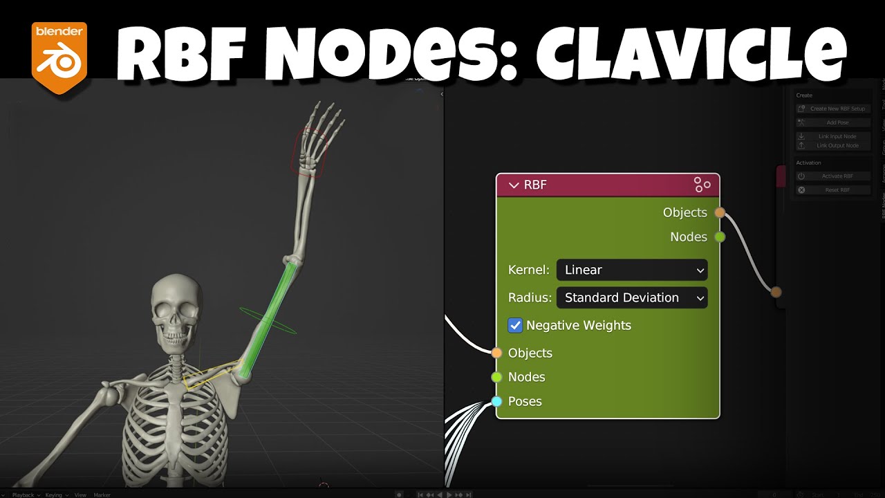 RBF Nodes addon #2: Clavicle Automation [Blender] - YouTube